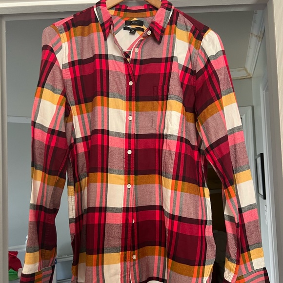 J. Crew | Tops | Nwot Jcrew Flannel Shirt Size 4 | Poshmark